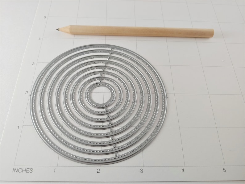 Stitched Circles Metal Cutting Dies 8 Piece Nesting Metal - Etsy