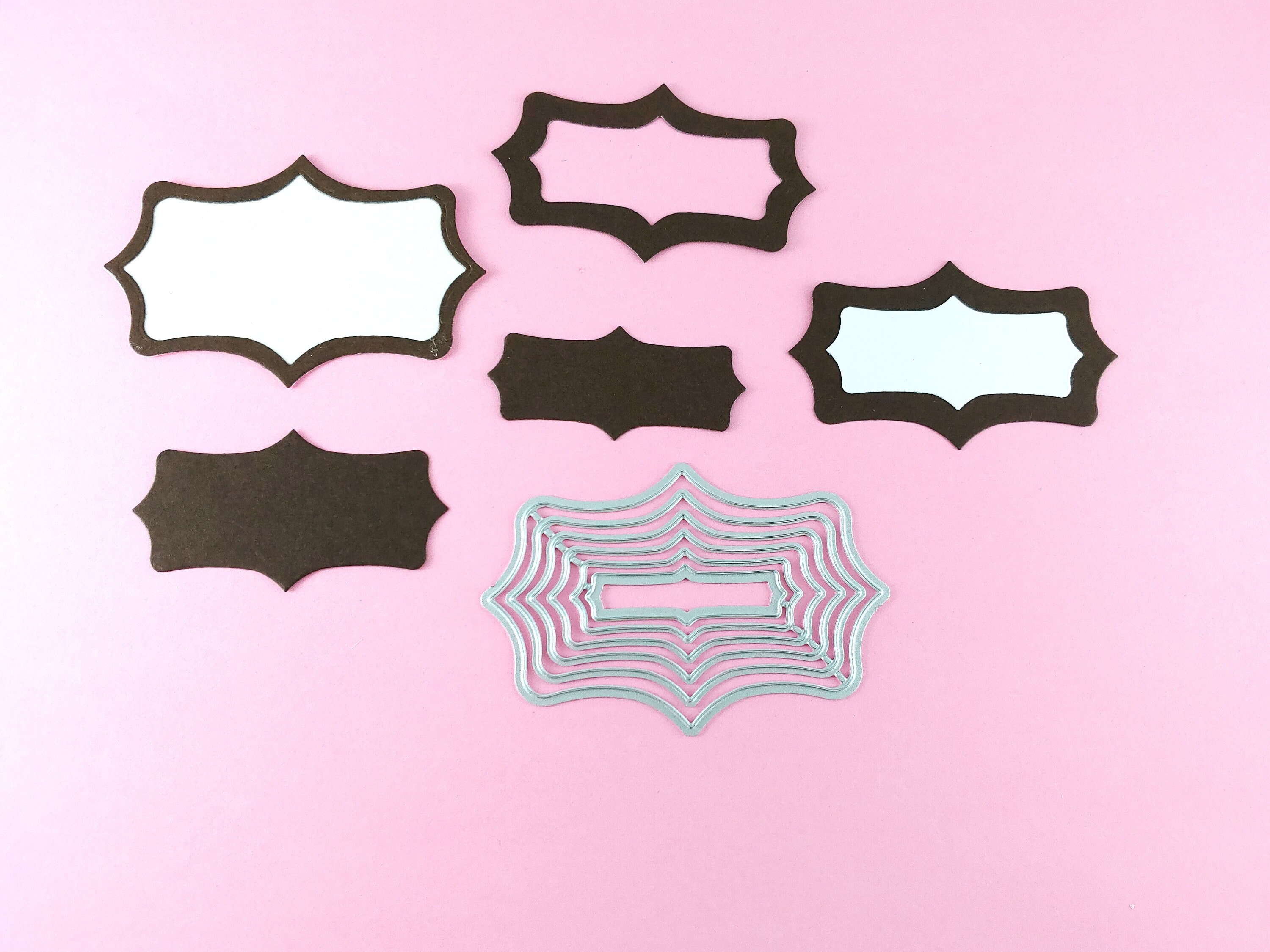 Small Labels Cutting Dies 6 Piece Nesting Dies No - Etsy