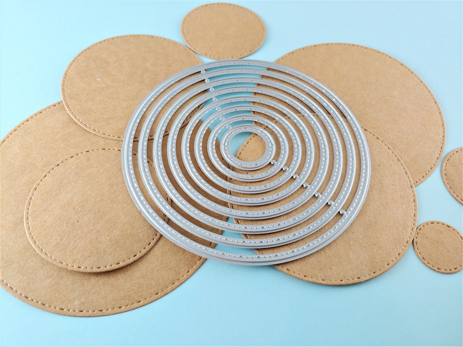 Stitched Circles Metal Cutting Dies 8 Piece Nesting Metal - Etsy
