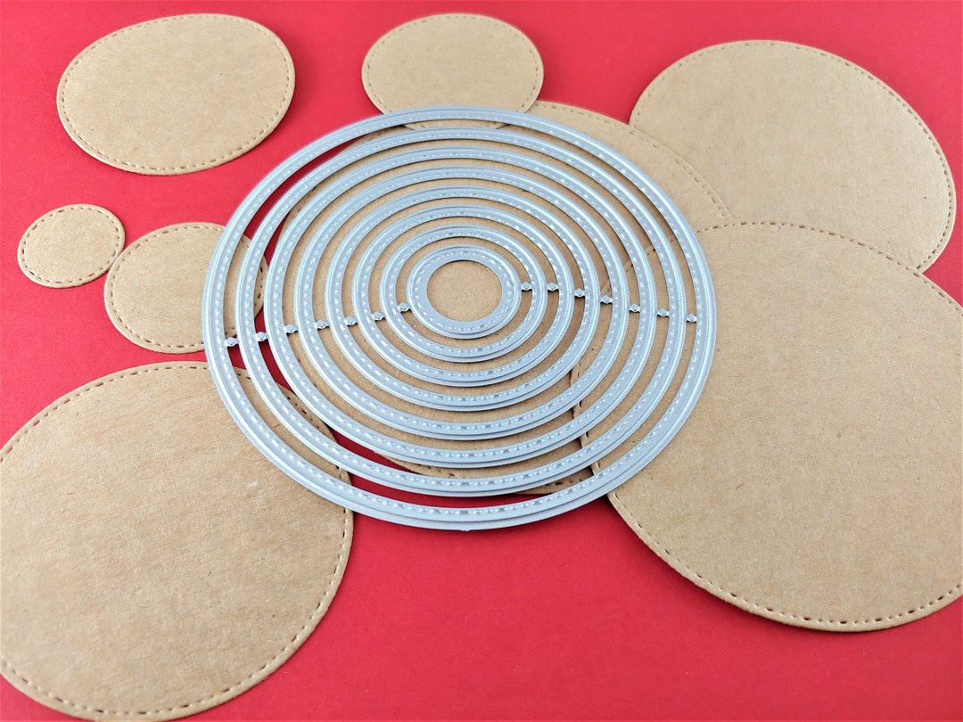 Stitched Circles Metal Cutting Dies 8 Piece Nesting Metal - Etsy