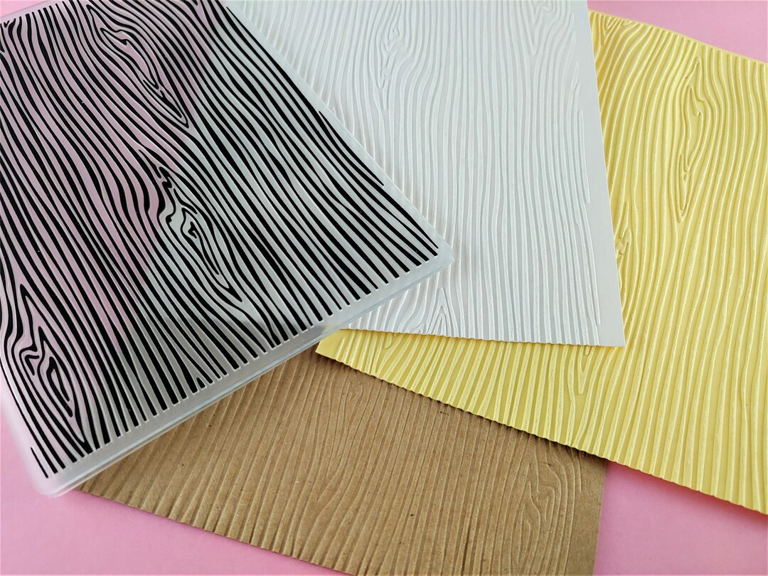 Wood Grain Embossing Folder - Paper Embossing - Paper Craft Embosser ...
