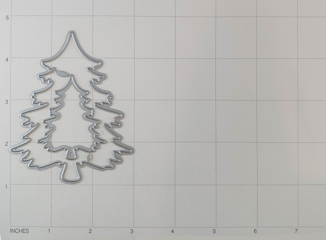 Christmas Trees Cutting Die - Pine Trees Craft Die - Xmas Tree Metal ...