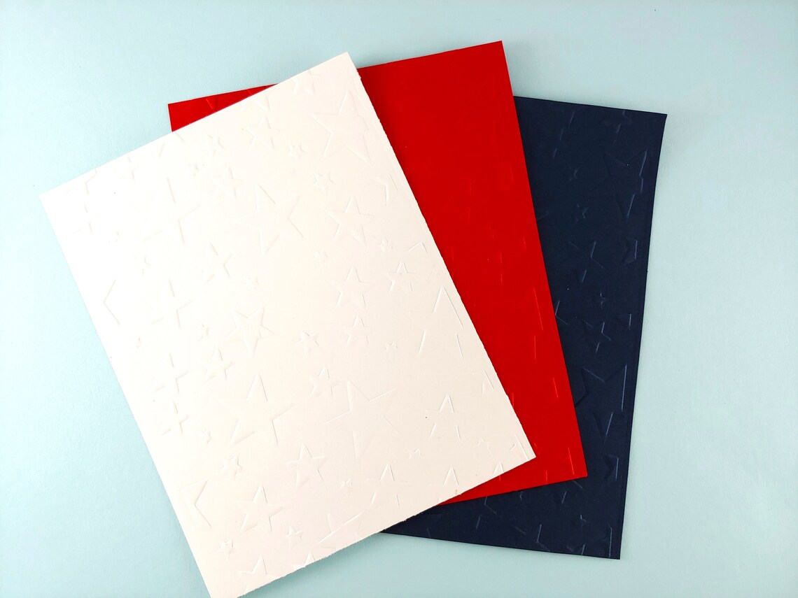 Stars Embossing Folder Paper Embossing Paper Craft - Etsy
