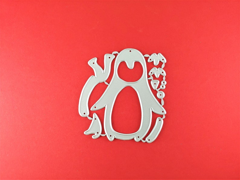 Penguin Metal Cutting Dies - Christmas Crafting Dies - Holiday Die Cuts ...