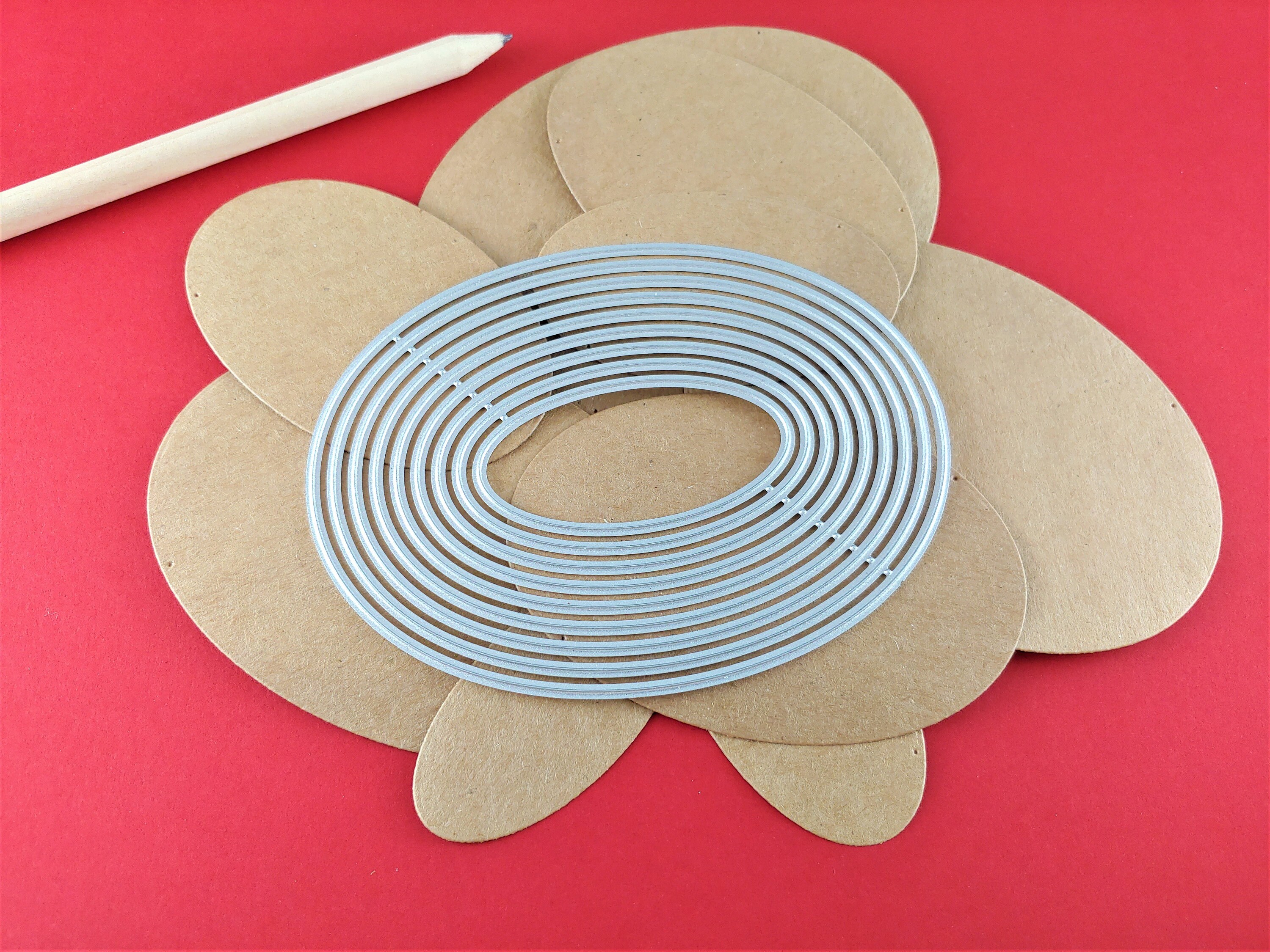 Oval Labels Cutting Dies 6 Piece Nesting Metal Dies Large - Etsy