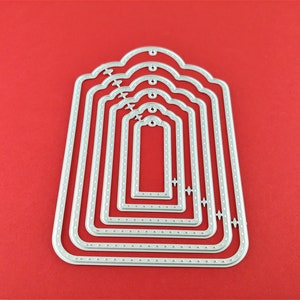 Stitched Tags Metal Cutting Dies Nesting Metal Craft Dies - Etsy