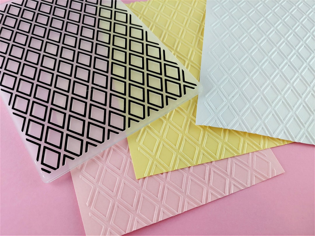 Diamond Pattern Embossing Folder Paper Embossing Paper Craft Embosser ...