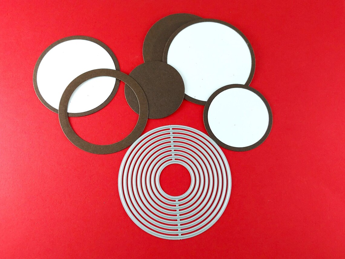 Circle Labels Cutting Dies 6 Piece Nesting Metal Dies No - Etsy