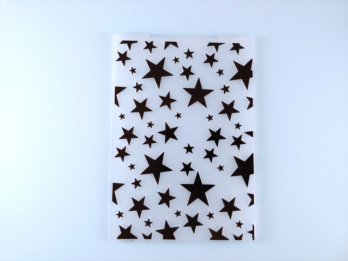 Stars Embossing Folder - Paper Embossing - Paper Craft Embosser ...