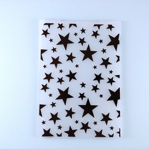 Stars Embossing Folder - Paper Embossing - Paper Craft Embosser ...