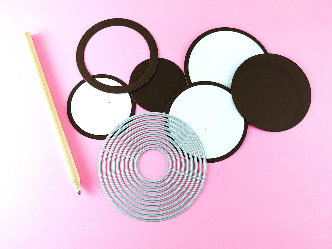 Circle Labels Cutting Dies 6 Piece Nesting Metal Dies No Stitching ...