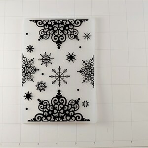 Snowflake Embossing Folder Paper Embossing Paper Craft | Etsy