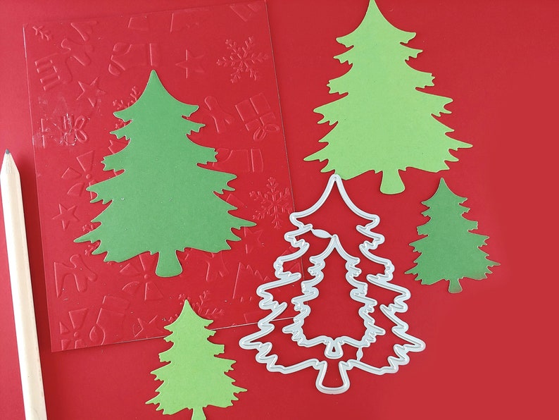 Christmas Trees Cutting Die - Pine Trees Craft Die - Xmas Tree Metal ...