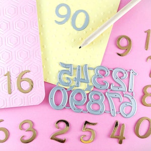 Numbers Cutting Dies - 10 Piece Set Number Craft Dies - Numbers Metal ...