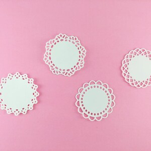 Rosette Cutting Dies - Round Label Metal Dies - Miniature Doily Craft Cutting Die - Ornamental ...