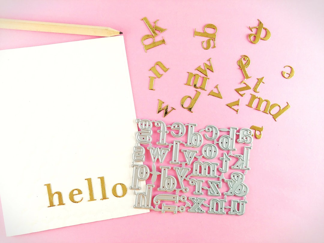 Alphabet Letters Cutting Dies - 27 Set Alphabet Craft Metal Dies ...