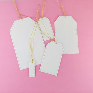 Stitched Tags Metal Cutting Dies - 5 Piece Nesting Metal Craft Dies ...