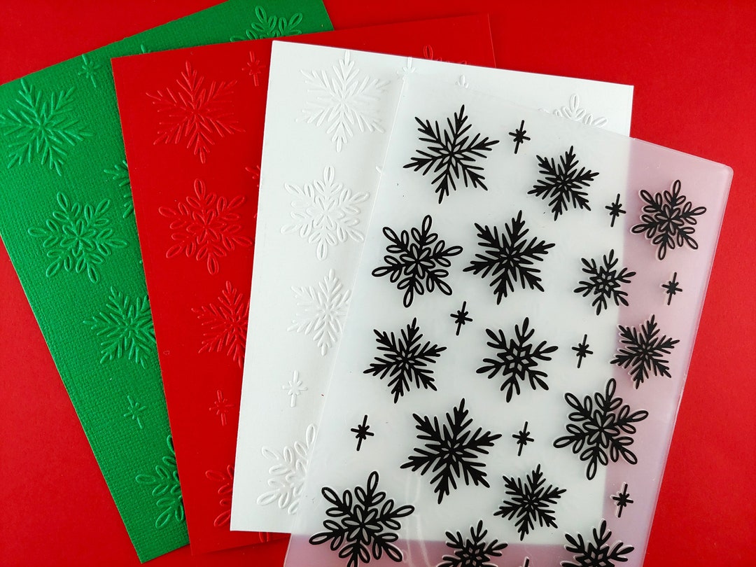 Snowflake 2 Embossing Folder - Paper Embossing - Paper Craft Embosser ...