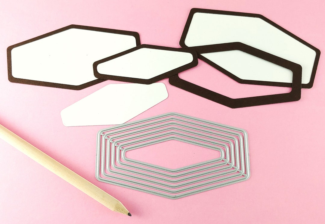 Angular Labels Cutting Dies - 6 Piece Nesting Dies - No Stitching ...