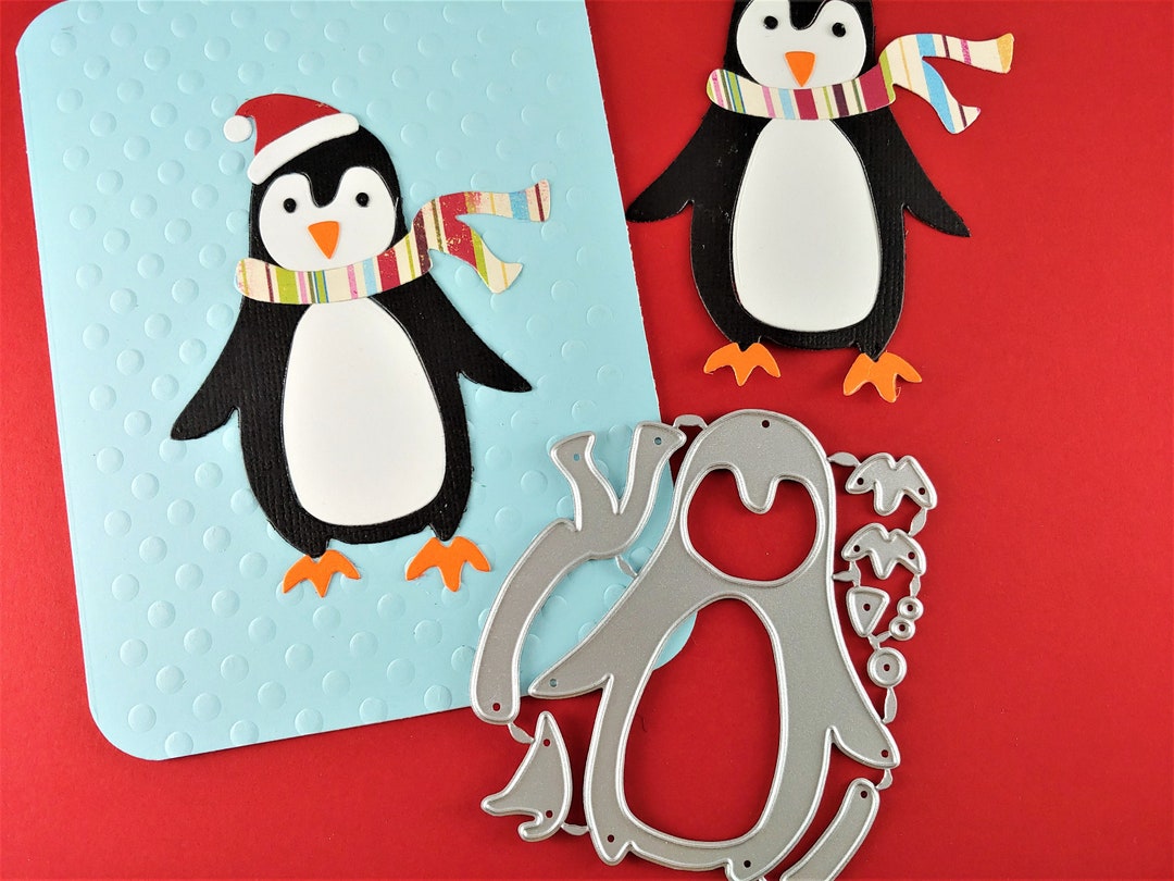 Penguin Metal Cutting Dies - Christmas Crafting Dies - Holiday Die Cuts ...