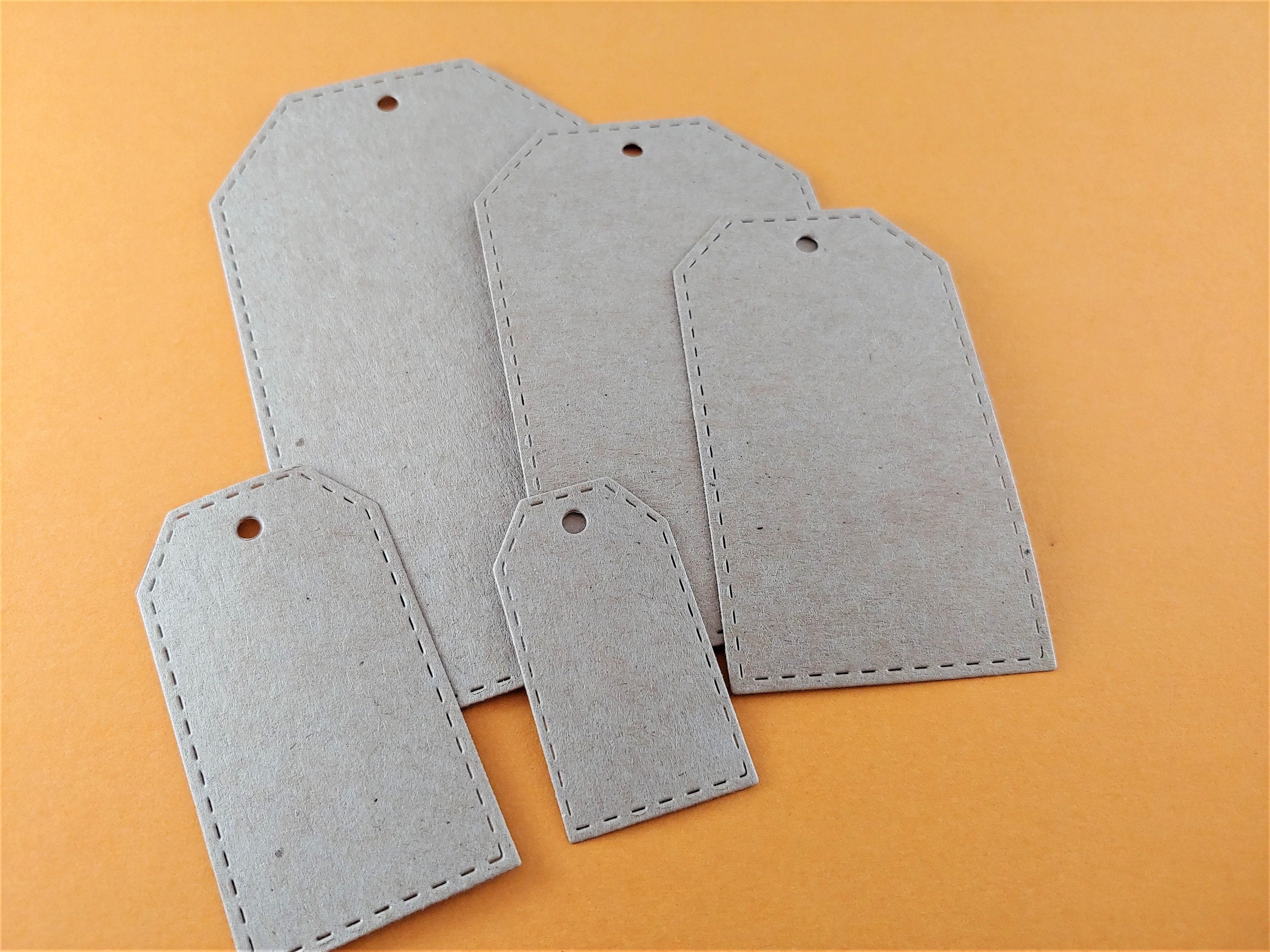 Stitched Tags Metal Cutting Dies 5 Piece Nesting Metal Craft | Etsy