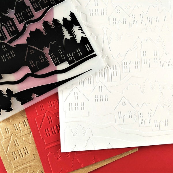 Christmas Embossing Folders - Etsy