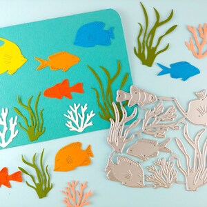 Tropical Fish Cutting Dies - Fish Crafting Dies - Scrapbooking Die ...