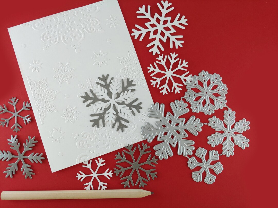 Snowflakes Metal Cutting Dies - Christmas Crafting Dies - Holiday Die ...