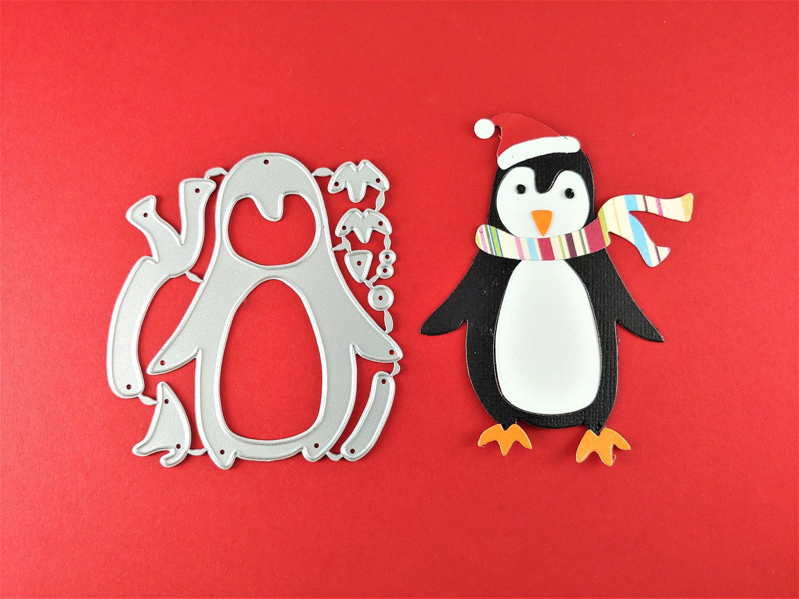 Penguin Metal Cutting Dies - Christmas Crafting Dies - Holiday Die Cuts ...