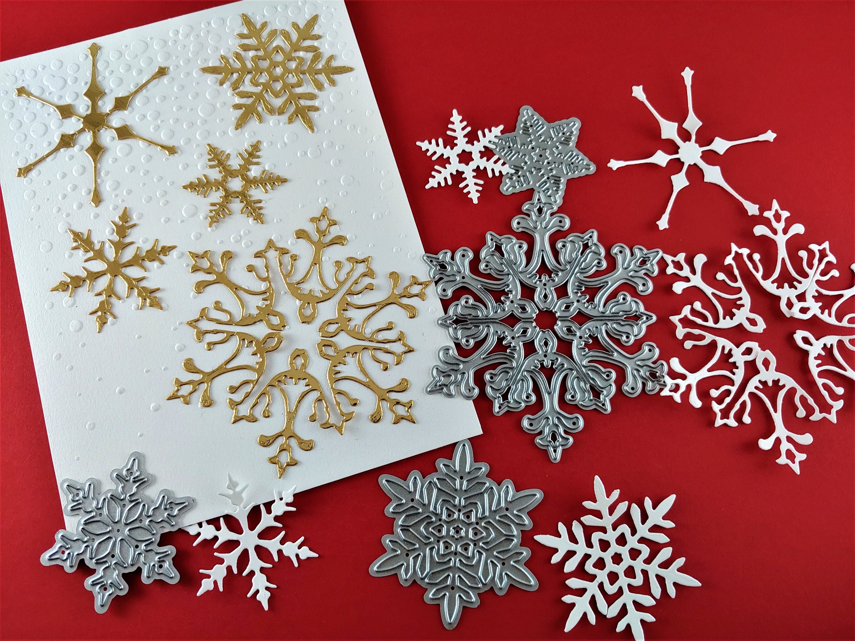 Snowflake Metal Cutting Dies Set of 4 Snowflake Craft Dies - Etsy
