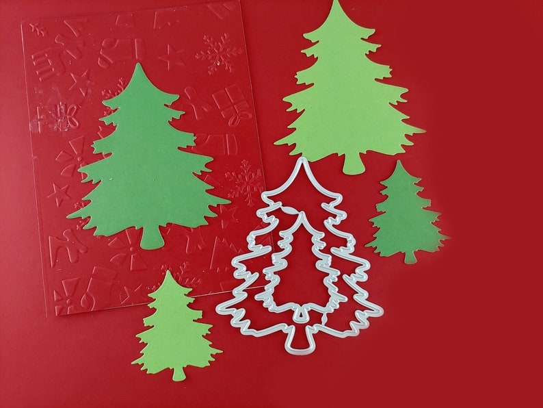 Christmas Trees Cutting Die - Pine Trees Craft Die - Xmas Tree Metal ...