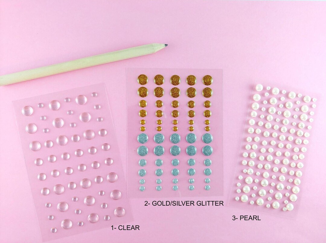 Enamel Dots Embellishments Card Making Scrapbooking Sticker Clear ...