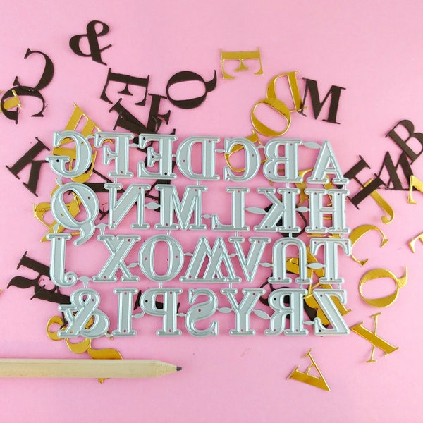 Alphabet Dies - Etsy