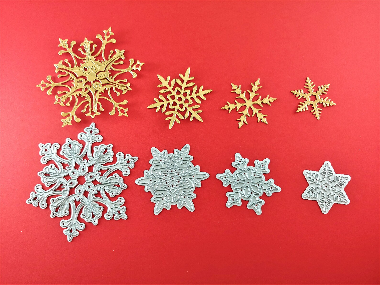 Snowflake Metal Cutting Dies Set of 4 Snowflake Craft Dies - Etsy