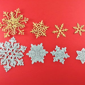 Snowflake Metal Cutting Dies Set of 4 Snowflake Craft Dies - Etsy