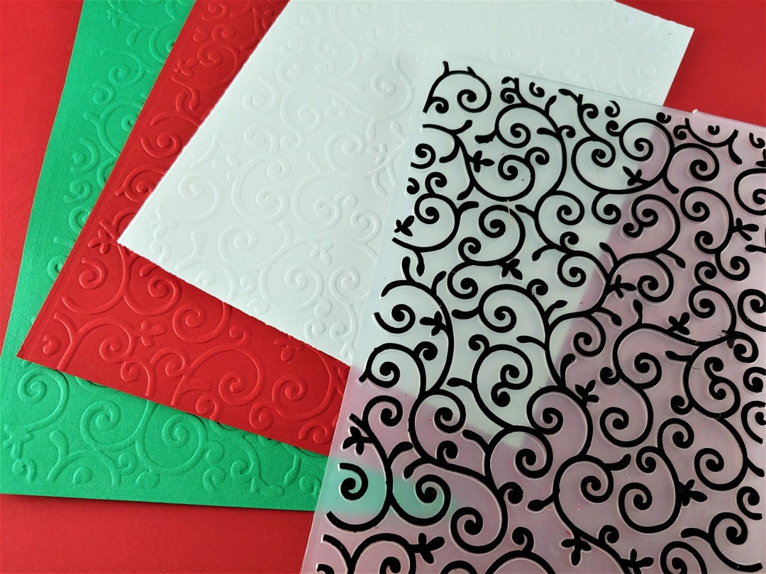 Swirls Embossing Folder Paper Embossing Paper Craft - Etsy