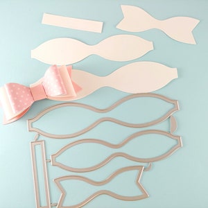 Big Bow Cutting Dies 4 Piece Set of Craft Dies Bow Metal Crafting Dies ...