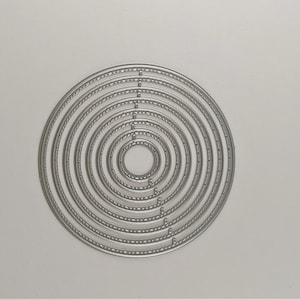 Stitched Circles Metal Cutting Dies - 8 Piece Nesting Metal Dies ...