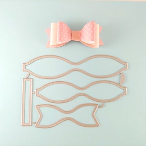 Big Bow Cutting Dies - 4 Piece Set of Craft Dies - Bow Metal Crafting ...