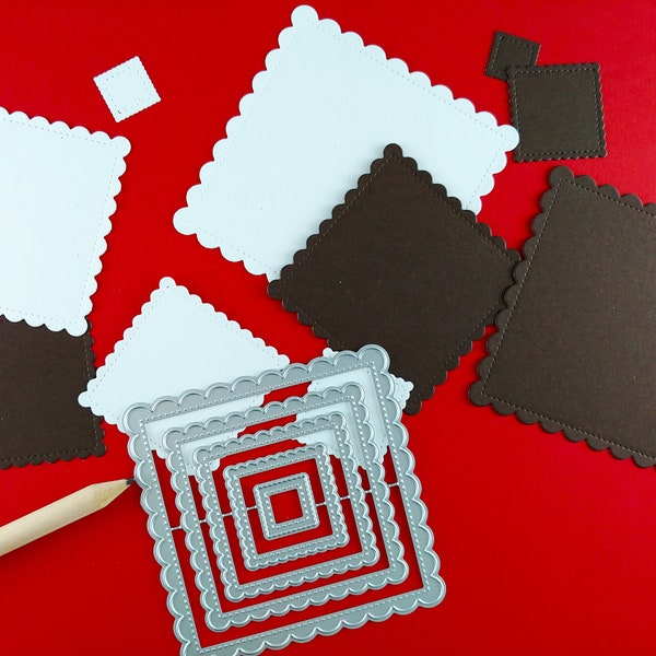 Scalloped Labels - Etsy