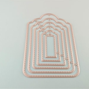 Stitched Tags Metal Cutting Dies - Nesting Metal Craft Dies - Tag Craft ...