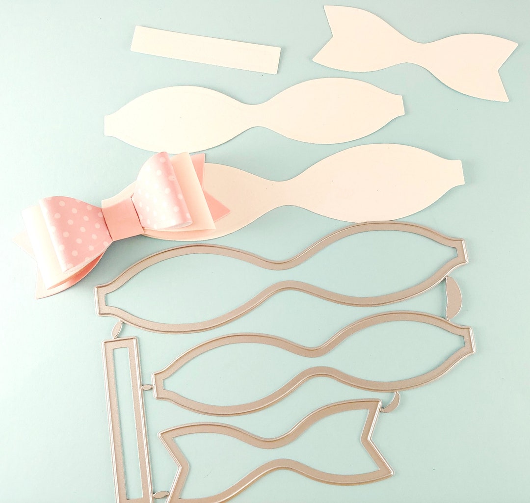 Big Bow Cutting Dies - 4 Piece Set of Craft Dies - Bow Metal Crafting ...