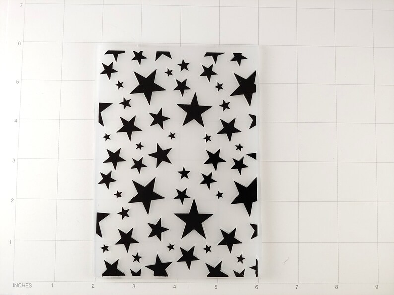 Stars Embossing Folder - Paper Embossing - Paper Craft Embosser ...
