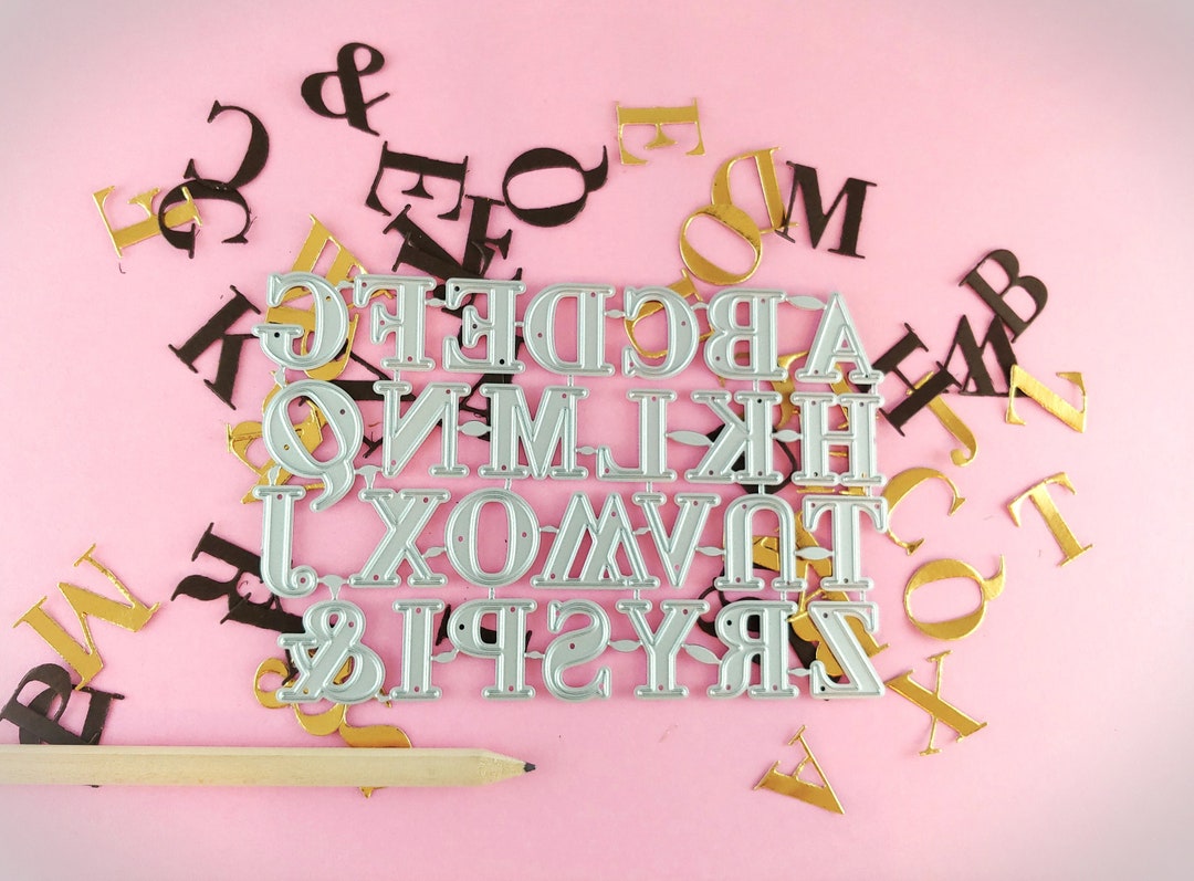 Alphabet Letters Cutting Dies - 27 Set Alphabet Craft Metal Dies ...