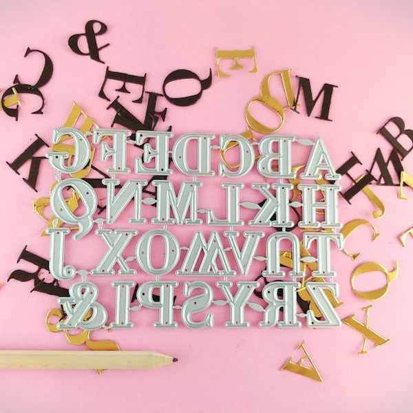Alphabet Die Cut - Etsy