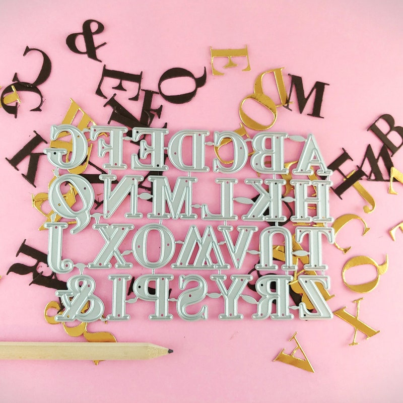 Alphabet Die Cut - Etsy