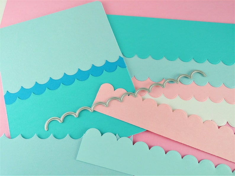 Border Cutting Dies - 8 Piece Set Metal Crafting Dies - Card Making ...