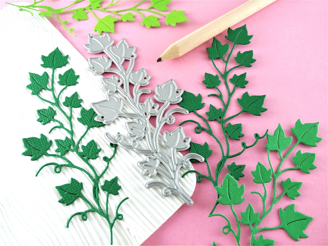 Ivy Cutting Dies - Leaf Metal Craft Dies - Ivey Foliage - Metal ...