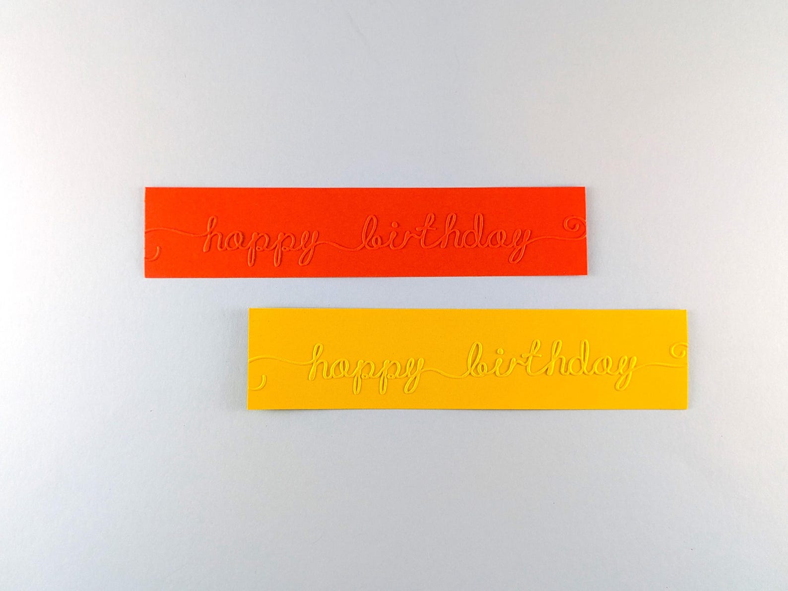 Happy Birthday Linear Embossing Folder - Paper Embossing - Paper Craft ...