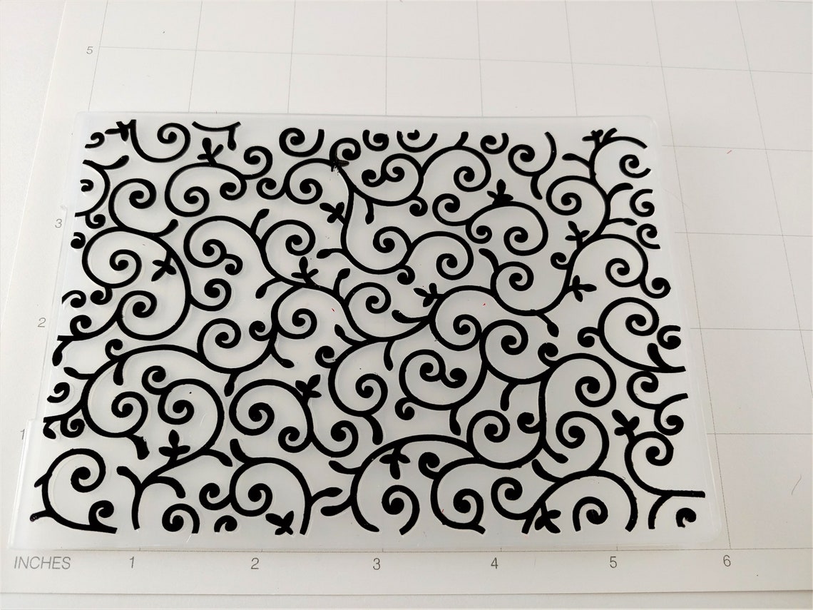 Swirls Embossing Folder Paper Embossing Paper Craft - Etsy